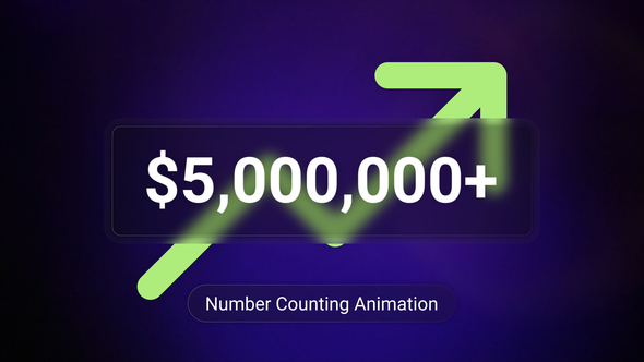 Number Counting Animation After Effects Project Files Videohive